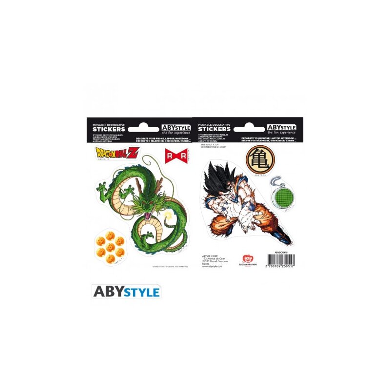 DRAGON BALL -Stickers - 16x11cm/ 2 sheets - DBZ/ Shenron, 3,00
