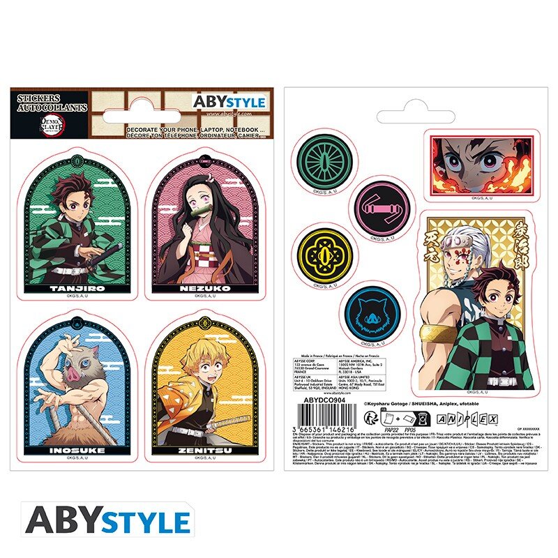 DEMON SLAYER - Stickers -16x11cm/2 sheets - Entertainment district, 4,00
